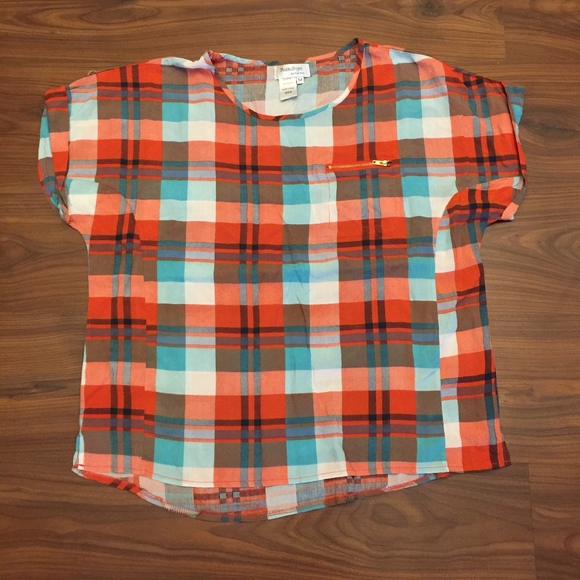 Papillon Blanc | Tops | Raindrops By Papillon Plaid Crop Top Size ...
